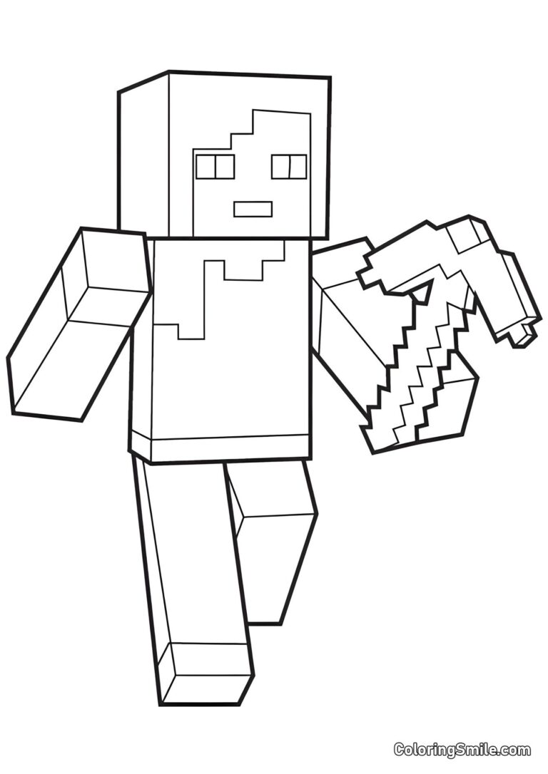 Minecraft Tegninger til Farvelægning Printbare | PDF & JPG
