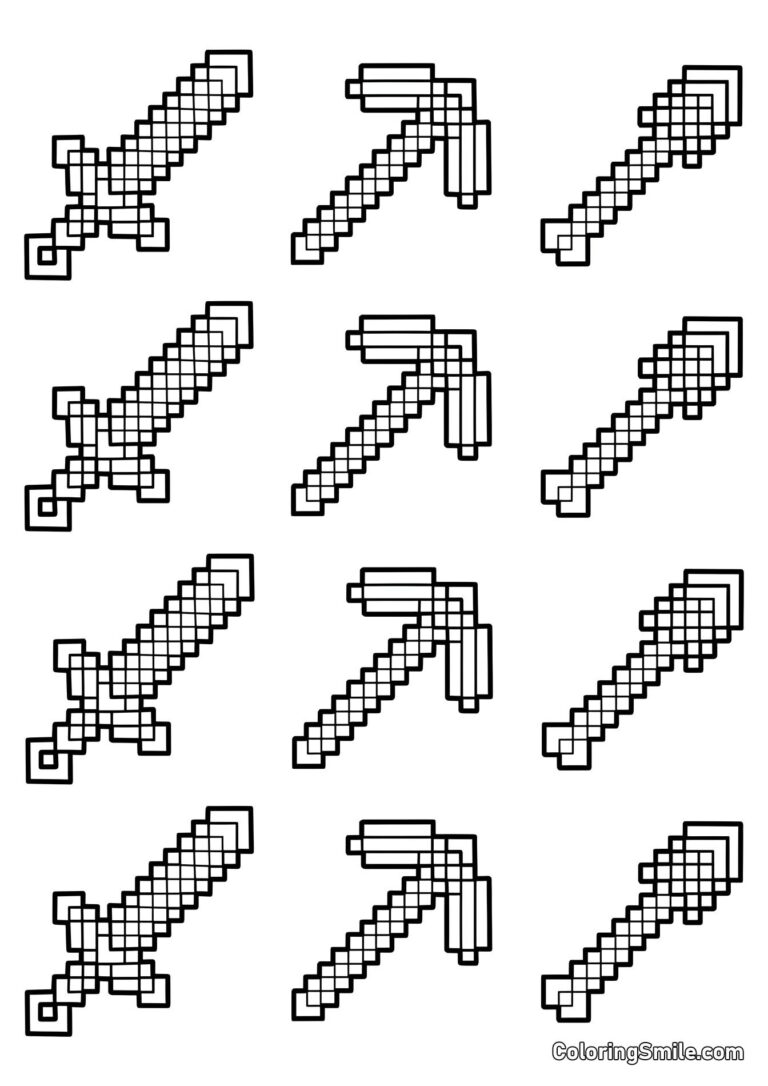 Minecraft Coloring Pages Printable | PDF & JPG