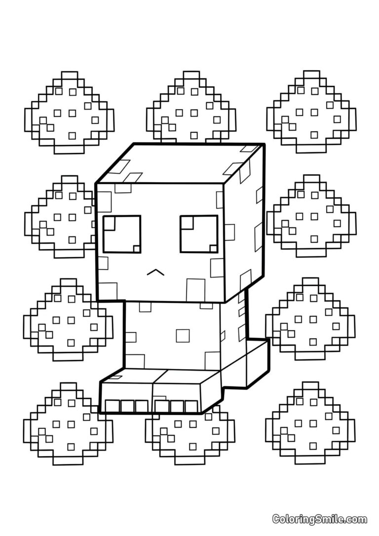 Minecraft Coloring Pages Printable | PDF & JPG