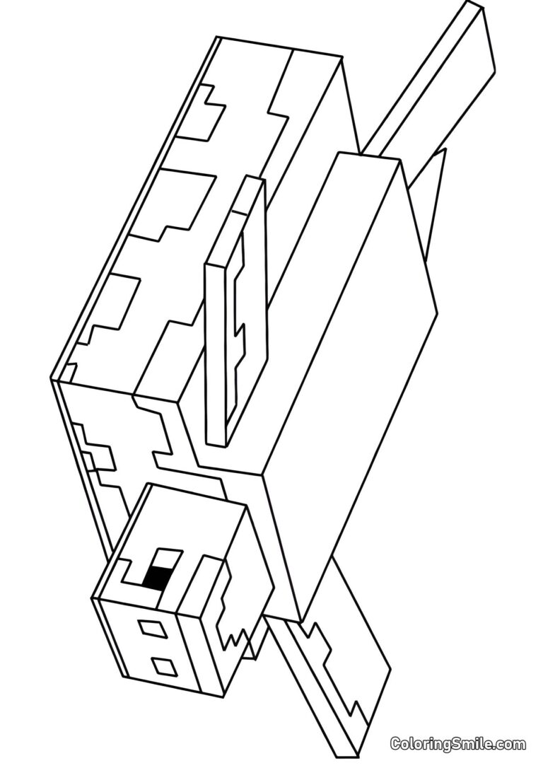 Minecraft Tegninger til Farvelægning Printbare | PDF & JPG
