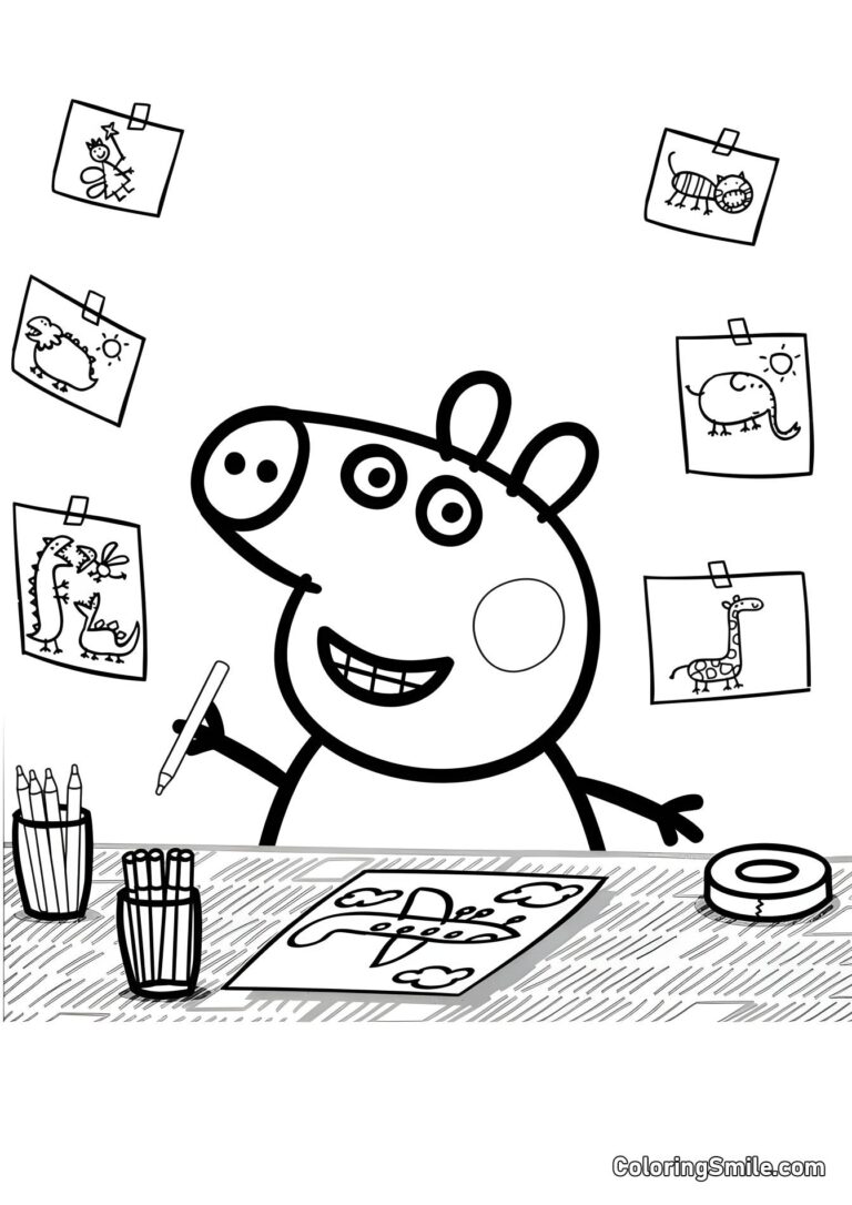 Peppa Pig Coloring Pages | Free Printable PDFs