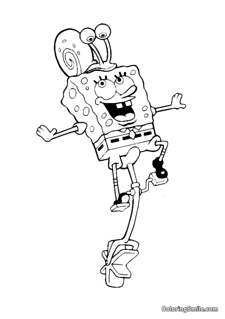 SpongeBob Coloring Pages for Kids | Free Printable Pictures