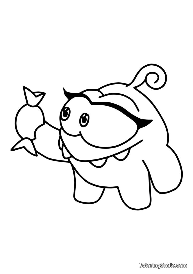Om Nom Coloring Pages | Free Printable PDFs