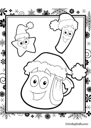 Dora the Explorer Coloring Pages | Print & Download PDF