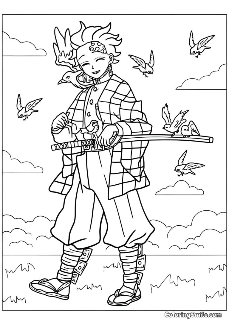 Demon Slayer Coloring Pages | Free Printable Collection